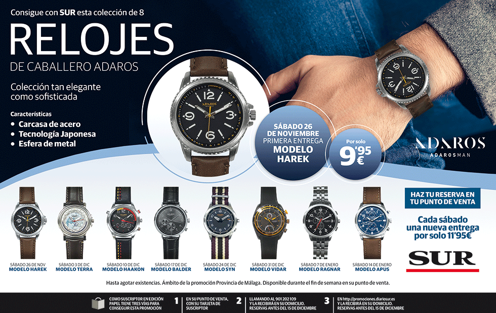 Relojes de caballero Adaros